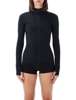 On Fitted Zip-front Training Jacket - Nero