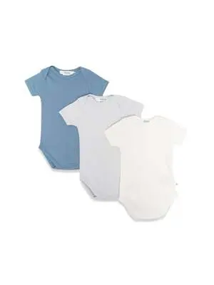 Bonpoint 3-piece Baby Bodysuit Set - Blue