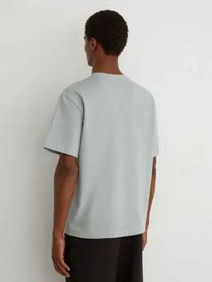 REISS Tate Cotton Pigment-dyed Relaxed-fit T-shirt - Light Blue
