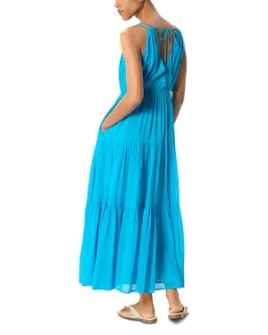 Whistles Petite Cotton Tiered Maxi Dress