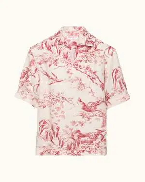 Orlebar Brown Relaxed Printed Linen Overhead Shirt