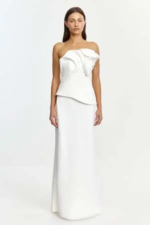 Acler Esher Maxi Dress - Ivory