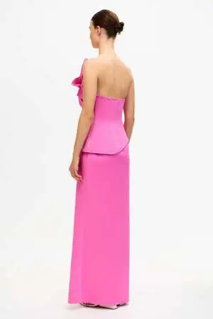 Acler Esher Maxi Dress With Detachable Skirt - Bubblegum