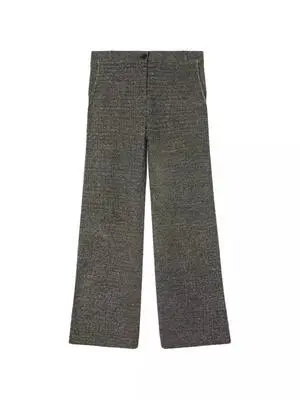 Guest In Residence Wide Leg Waffle Knit Trousers - Grey