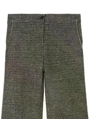 Guest In Residence Wide Leg Waffle Knit Trousers