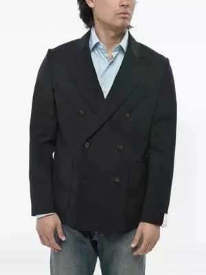 PAOLO PECORA Double-breasted Blazer - Blue