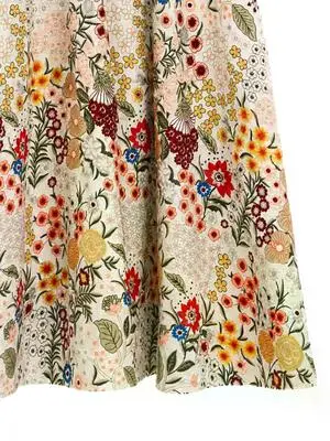 Alice + Olivia Floral Print Midi Skirt