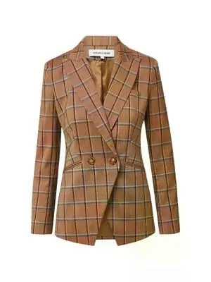 Veronica Beard Rickie Double-breasted Blazer - Brown