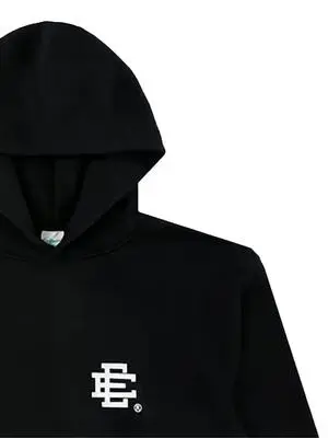 ERIC EMANUEL Ee Basic Logo-print Hoodie - Black