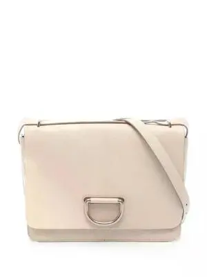 Burberry 2000s D-ring Leather Shoulder Bag - Neutrals