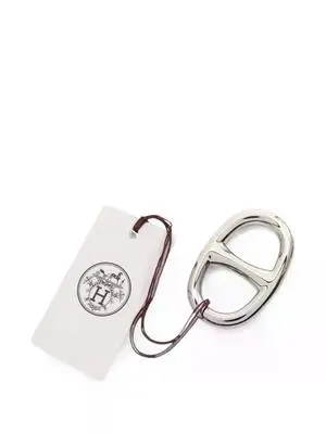 Hermès 2010s Chaine D'ancre Scarf Ring - Silver
