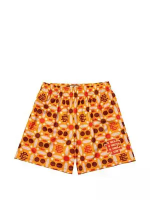ERIC EMANUEL Geometric-pattern Shorts - Orange