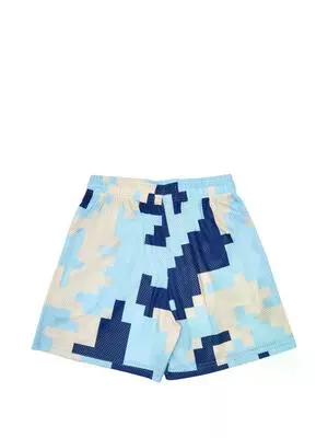 ERIC EMANUEL Logo-print Shorts - Blue