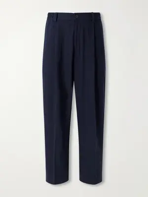 Studio Nicholson Cotton Straight-leg Trousers - Blue