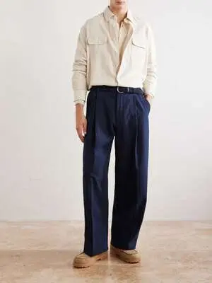 Studio Nicholson Cotton Straight-leg Trousers