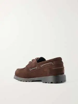 Studio Nicholson Lace-up Boat Suede Shoes