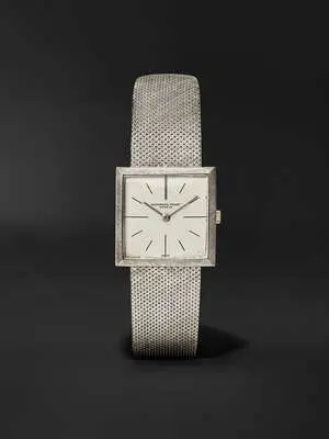 WIND VINTAGE Audemars Piguet Vintage 1960s Hand-wound 25.5mm 18-karat Gold Watch - White