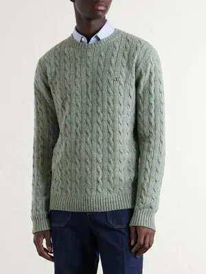 Valentino Garavani Vlogo Embellished Virgin Wool Sweater