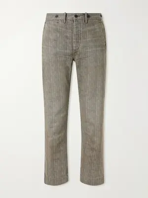 Ralph Lauren Stanton Straight-leg Cotton-twill Trousers