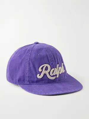 Polo Ralph Lauren Logo-embroidered Cotton-twill Baseball Cap - Purple