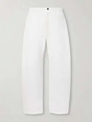 Sacai Straight-leg Cotton-jersey Sweatpants - Gray