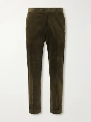 Polo Ralph Lauren Tapered Corduroy Suit Trousers - Green