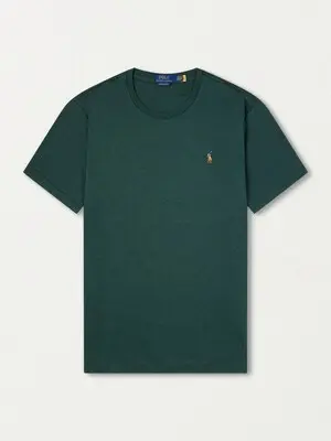 Polo Ralph Lauren Logo-embroidered Cotton-jersey T-shirt - Green