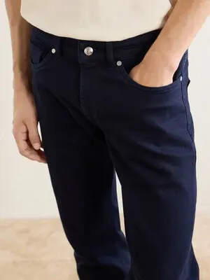Peter Millar Fairfield Garment-dyed Straight-leg Jeans - Blue