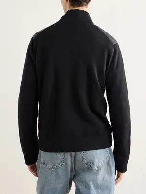 Moncler Wool And Quilted Shell Zip-up Cardigan