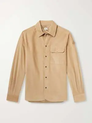 Moncler Cotton-corduroy Shirt - Beige