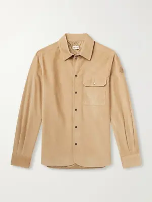 Moncler Cotton-corduroy Shirt - Neutrals