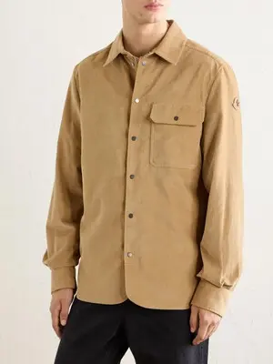 Moncler Cotton-corduroy Shirt - Neutrals