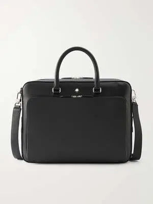 Montblanc Writing Traveler Leather Briefcase - Black