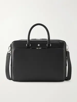 Montblanc Leather Traveler Briefcase - Black