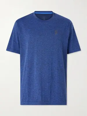 On Train Auraflex Recycled-jersey T-shirt - Blue
