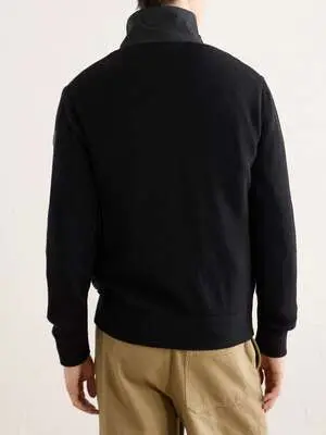 Moncler Wool And Cashmere-blend Full-zip Cardigan