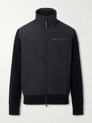 Moncler Wool And Cashmere-blend Zip-up Cardigan