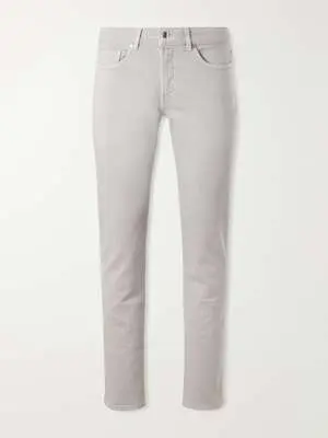 Peter Millar Fairfield Straight-leg Garment-dyed Jeans - Gray