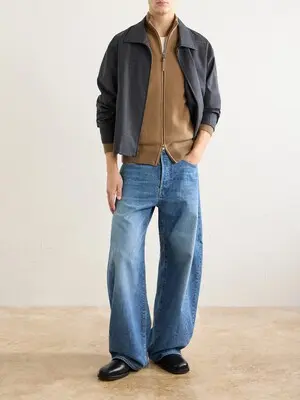 Moncler Wool-cashmere Blend Zipped Cardigan