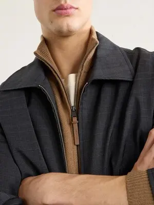 Moncler Wool-cashmere Blend Zipped Cardigan