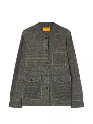 Guest In Residence Waffle-knit Patch-pocket Jacket - Grey