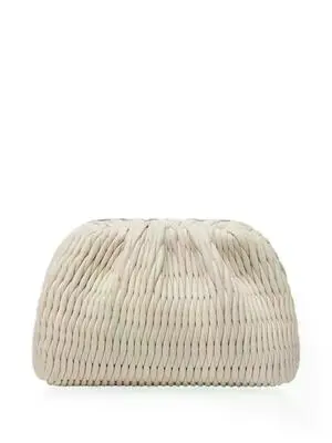 A.L.C. Enzo Quilted Clutch Bag - Neutrals