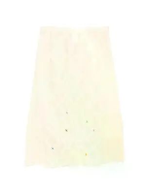 YANYAN Lattice Midi Skirt