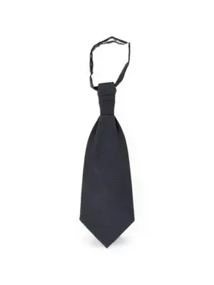 Corneliani Patterned Wool-blend Ascot Tie - Blue