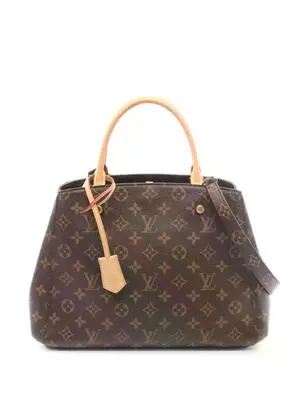 LOUIS VUITTON 2019 Mm Montaigne Tote Bag - Brown