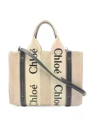Chloé 2000s Small Woody Tote Bag - Neutrals