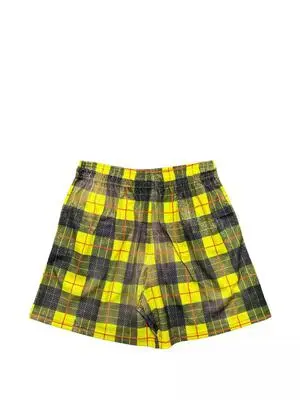 ERIC EMANUEL Plaid-pattern Shorts - Yellow