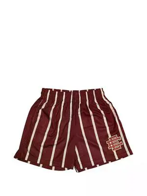 ERIC EMANUEL Striped Mesh Shorts - Red