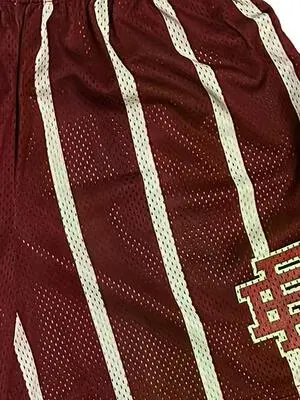 ERIC EMANUEL Striped Mesh Shorts