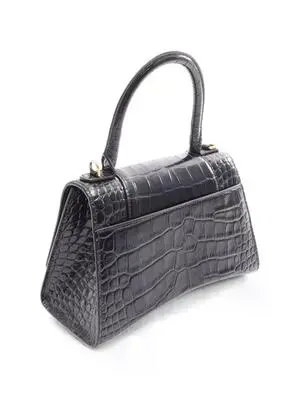 Balenciaga 2010s Small Hourglass Tote Bag - Black